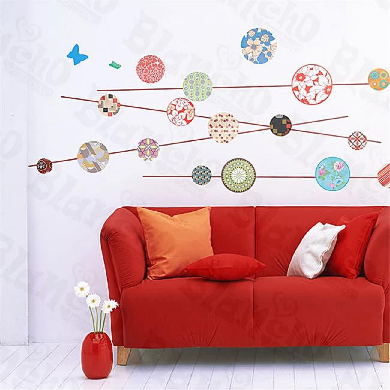 Kaleidoscope - Large Wall Decals Stickers Appliques Home Decor - Mixed ...