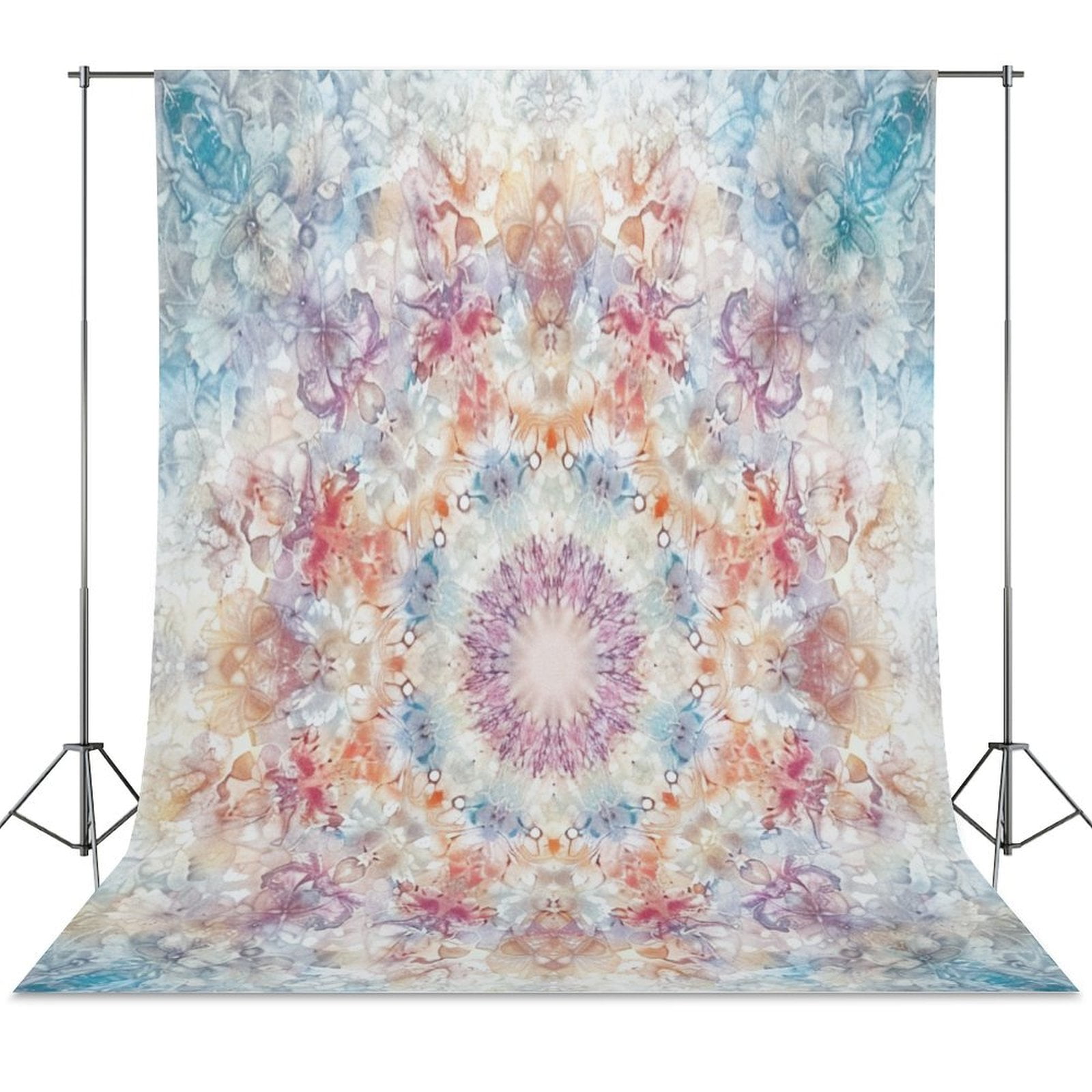 Kaleidoscope Mandala Colorful Floral Boho Backdrop Background for ...