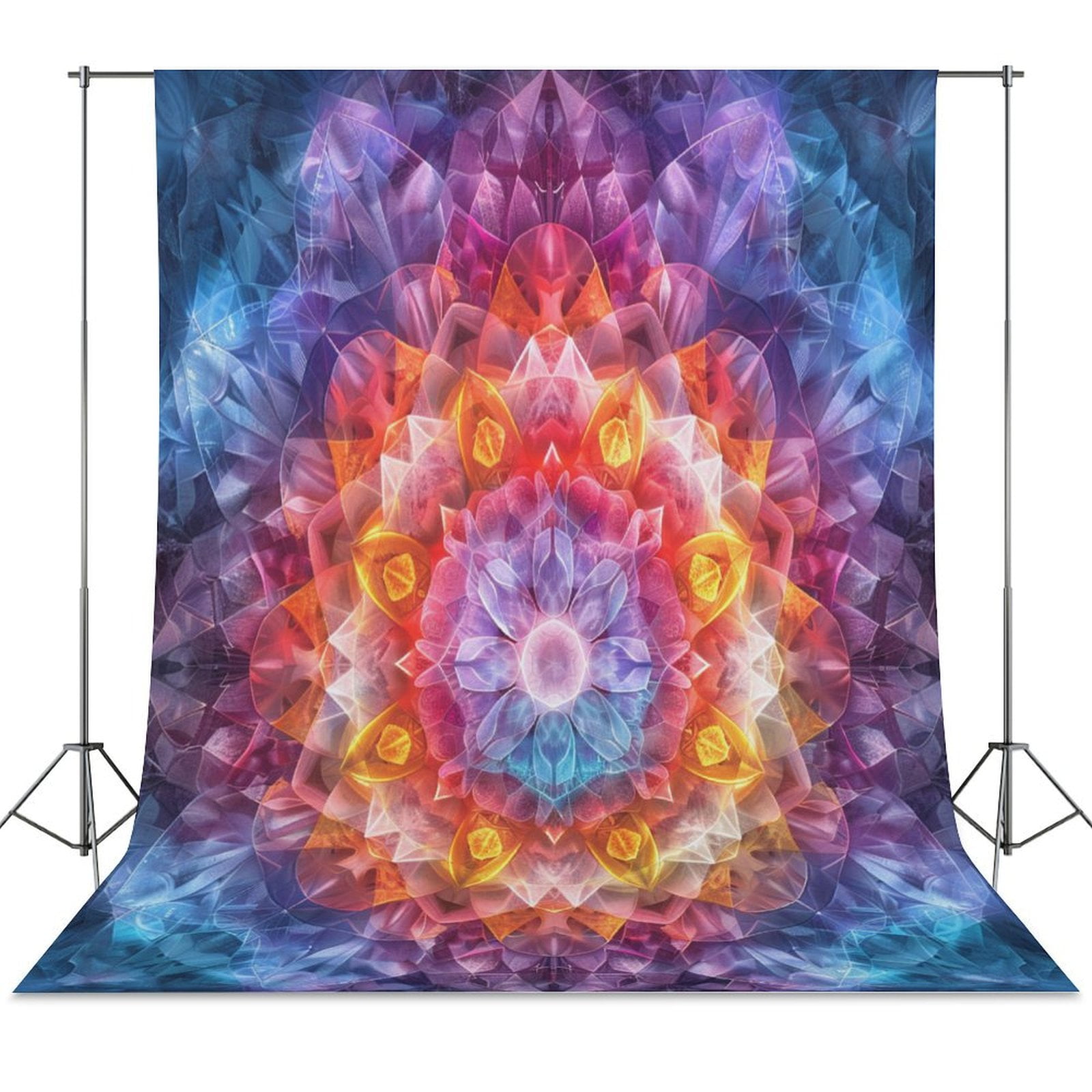 Kaleidoscope Mandala Colorful Floral Boho Backdrops for Photography for ...