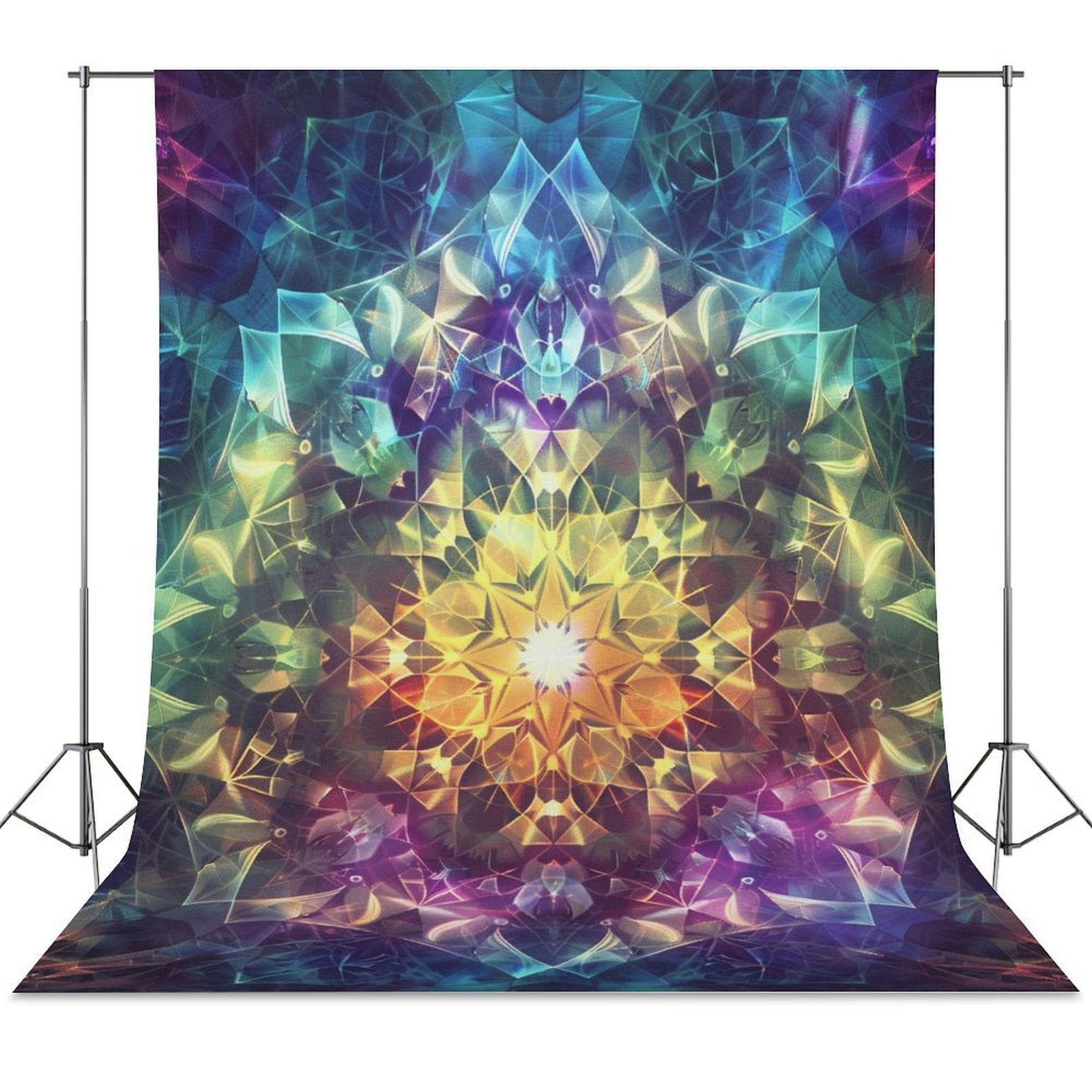 Kaleidoscope Mandala Colorful Floral Boho Backdrops for Photography for ...