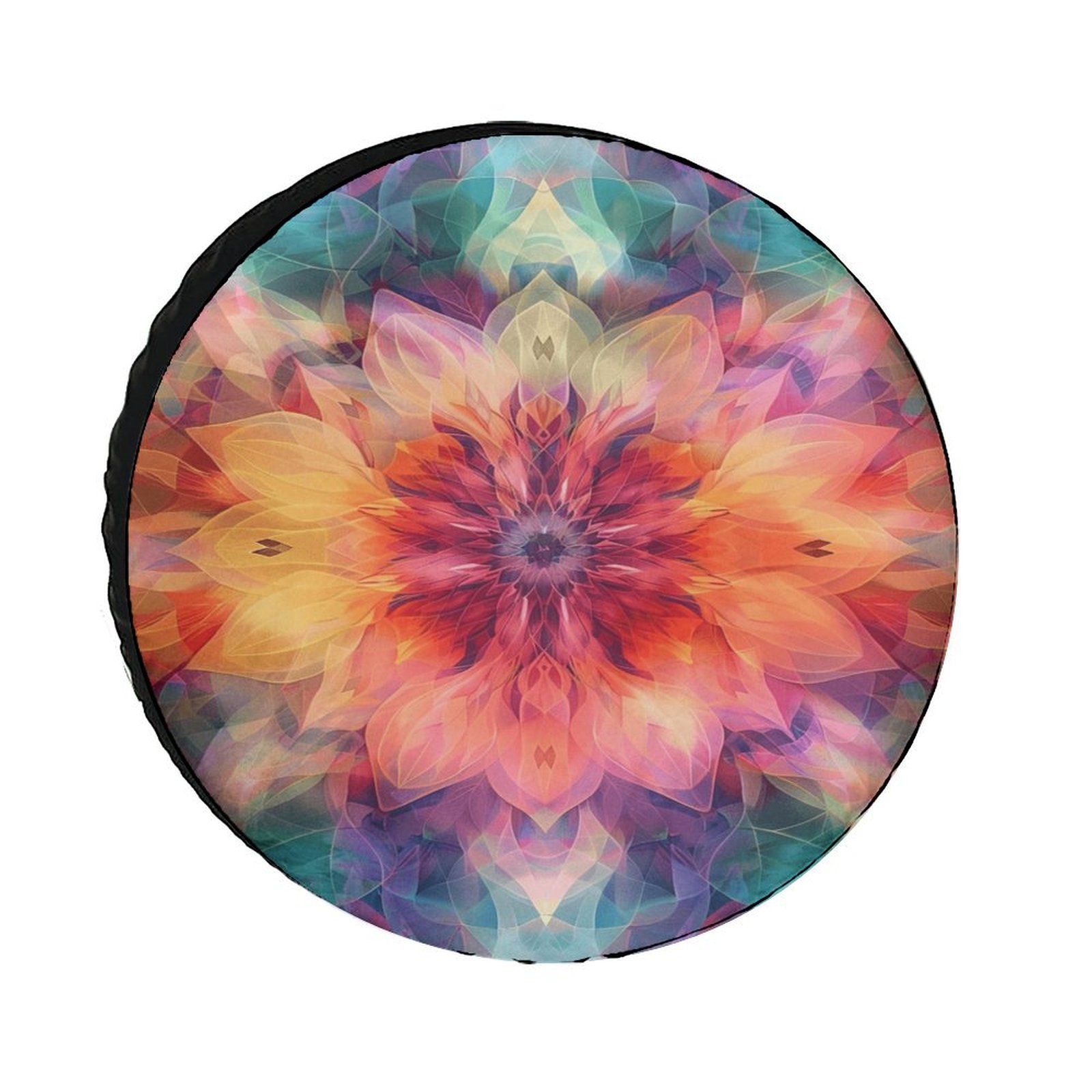 Kaleidoscope Mandala Colorful Floral Boho Spare Tire Cover,Universal ...