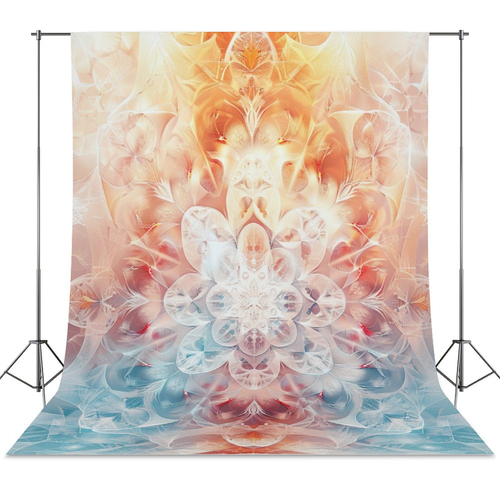 Kaleidoscope Mandala Colorful Floral Boho Spring Backdrop Backdrops for ...