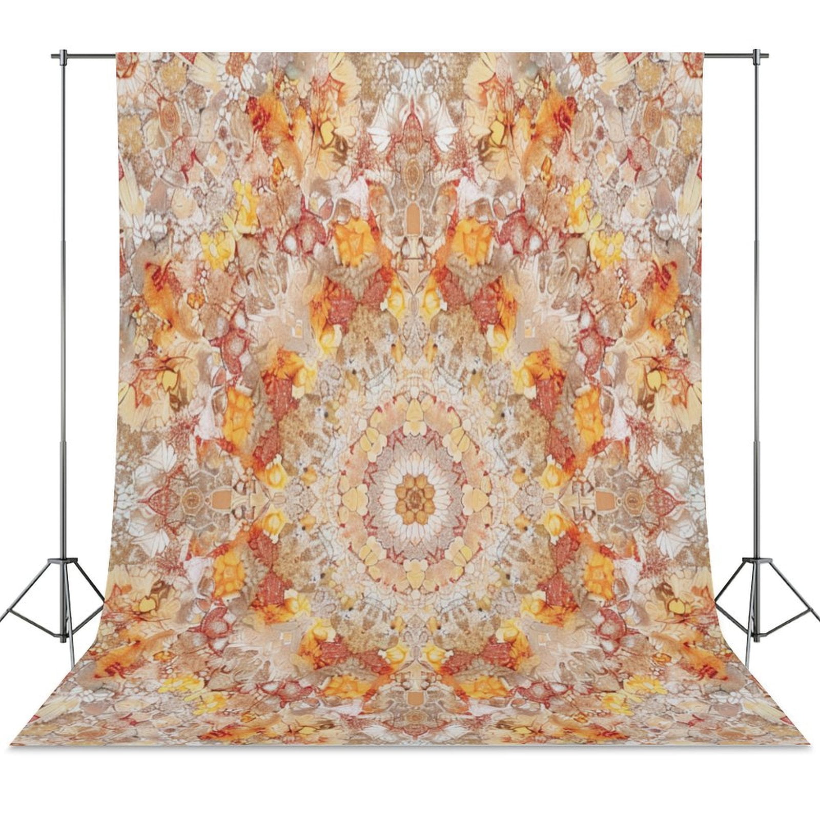 Kaleidoscope Mandala Colorful Floral Boho Spring Wall Backdrop ...