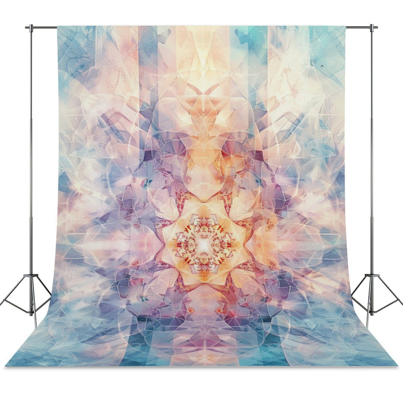 Kaleidoscope Mandala Colorful Floral Boho Spring Wall Backdrop ...