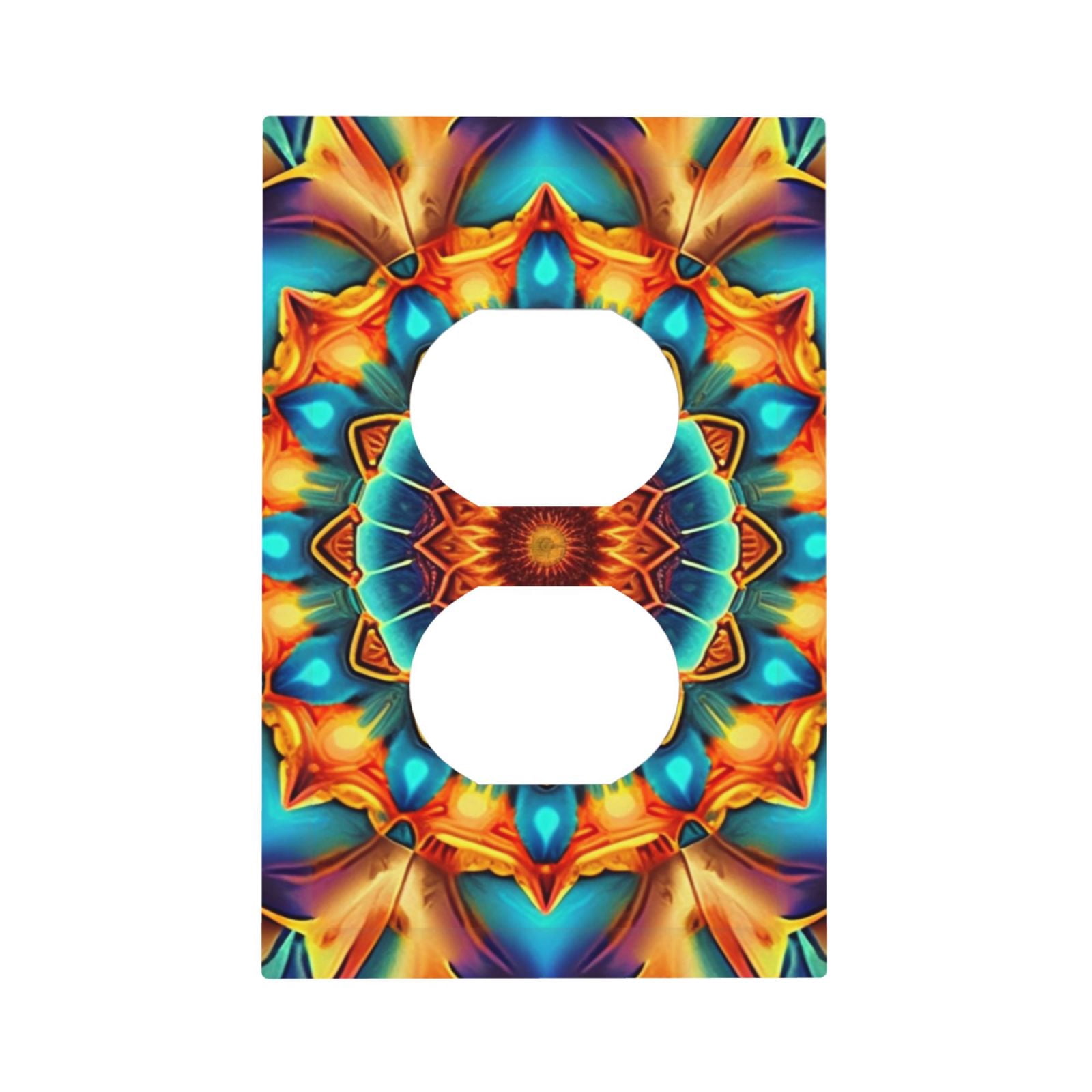 Kaleidoscope Psychedelic Trippy Vintage Duplex Wall Plate 1 Gang ...