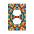 Kaleidoscope Psychedelic Trippy Vintage Duplex Wall Plate 1 Gang ...