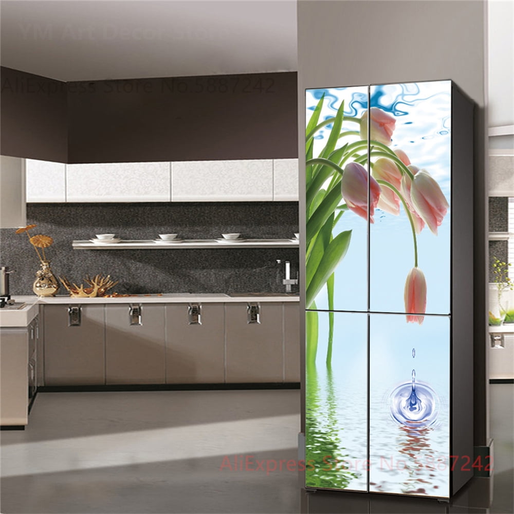 Kaleidoscope Refrigerator Sticker Door Cover Fridge Decoration ...