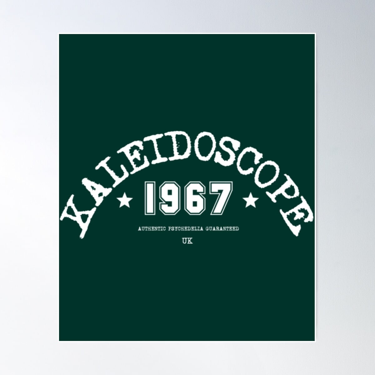 Kaleidoscope Uk Band Name Logo 1967 Poster Wall Art, Modern Wall Decor ...