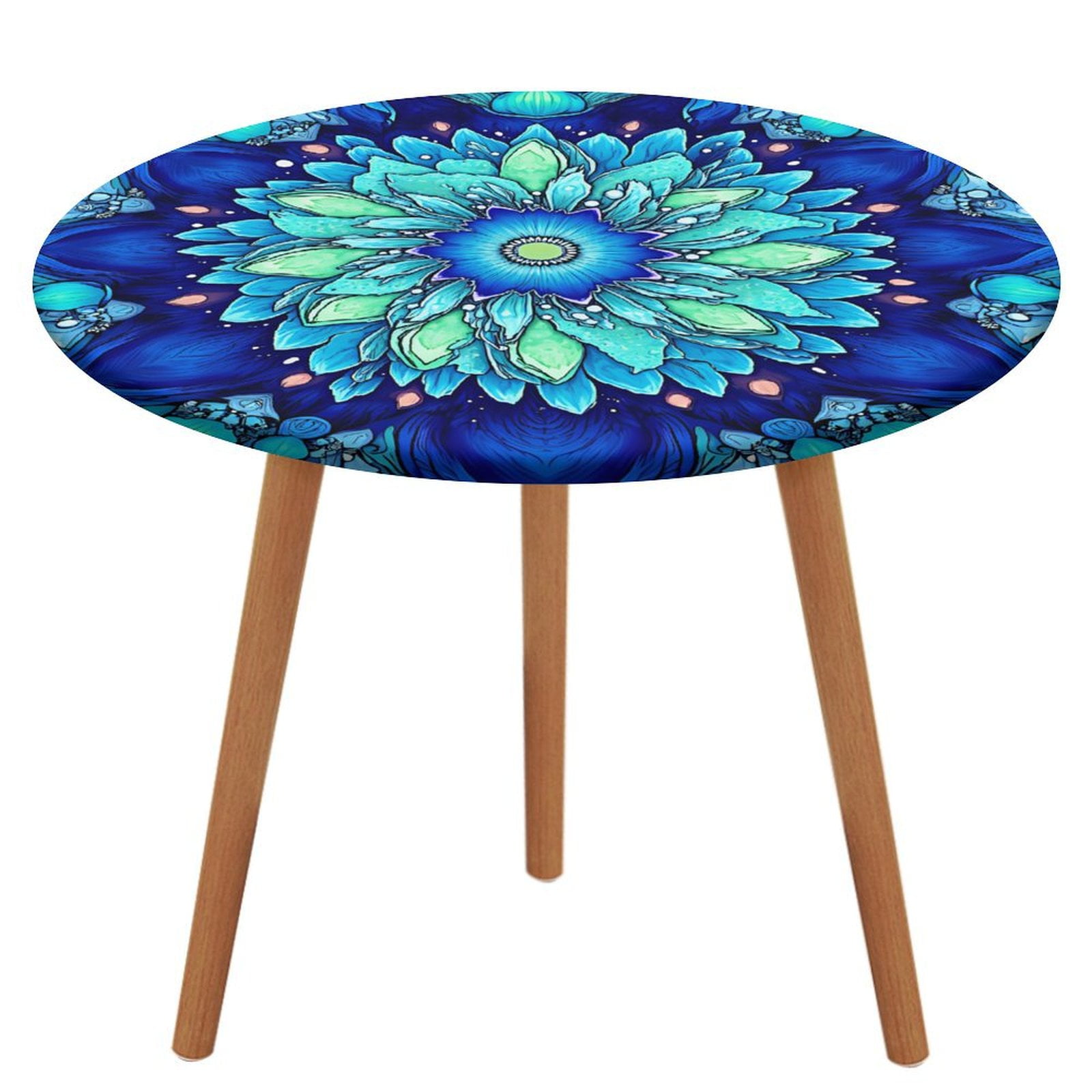 A Kaleidoscope of Vibrant Blue And Green Flowers with Intricate ...