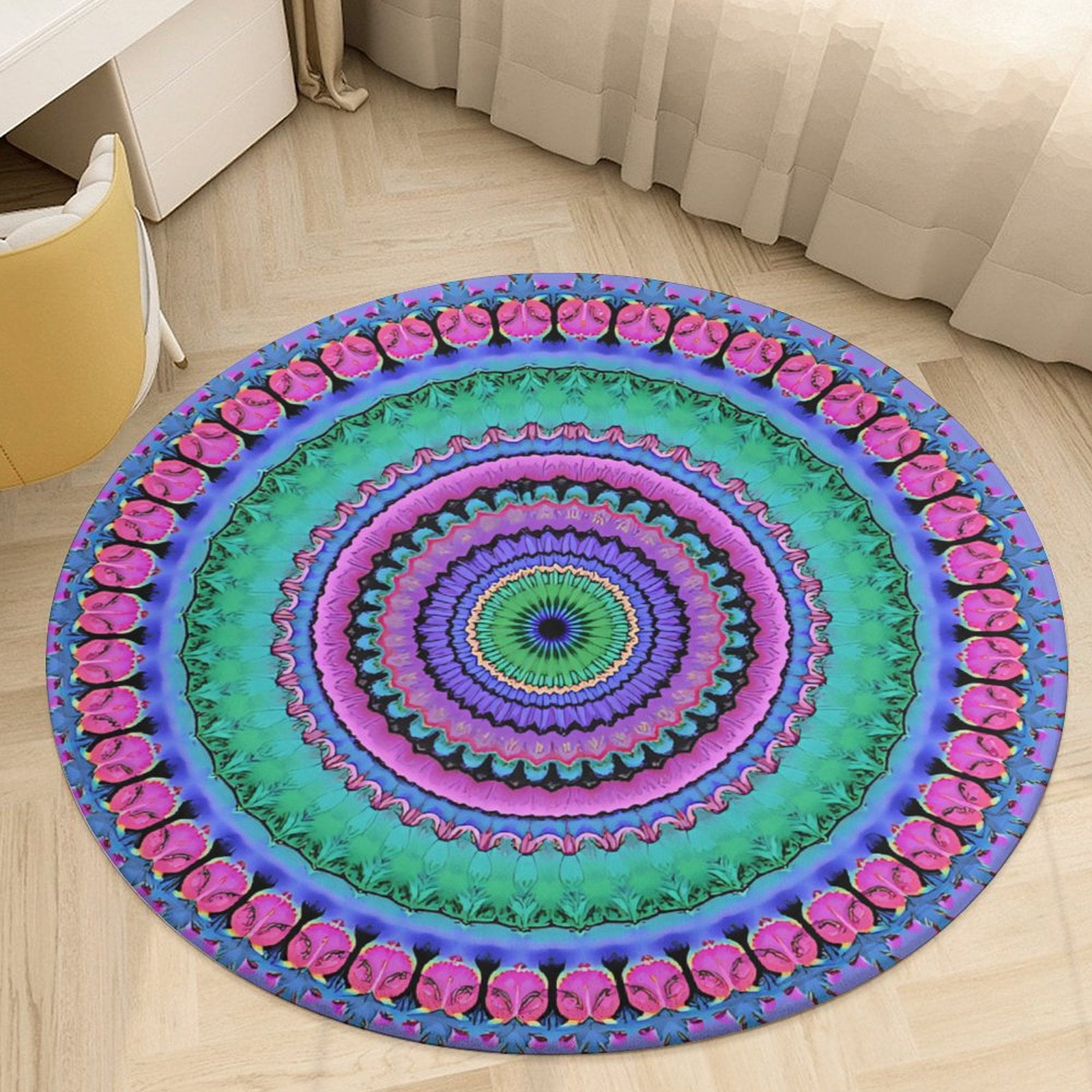 A Kaleidoscope of Vibrant Colors Radiating from A Central Circular ...