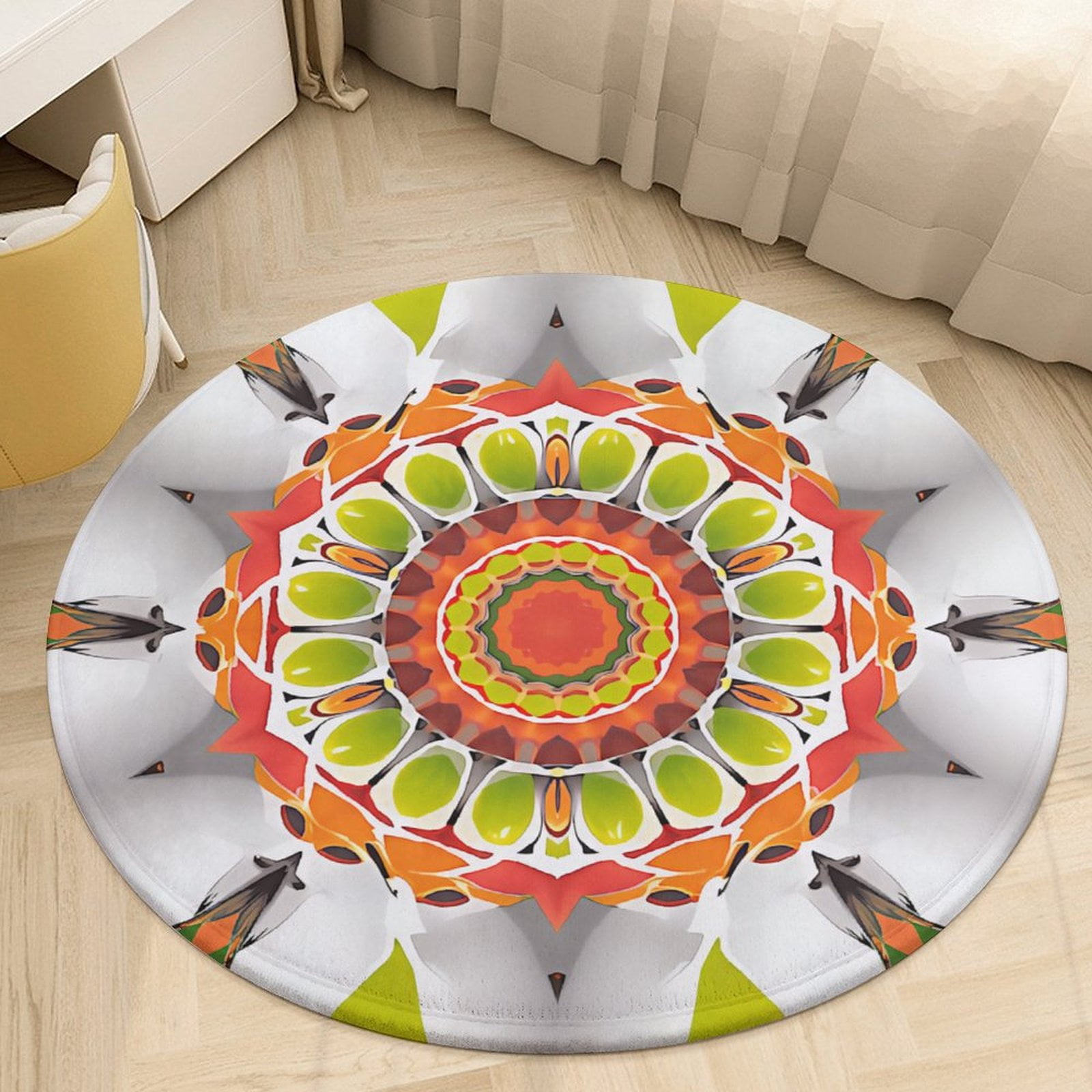 A Kaleidoscope of Vibrant Colors And Shapes, Featuring A Circular ...
