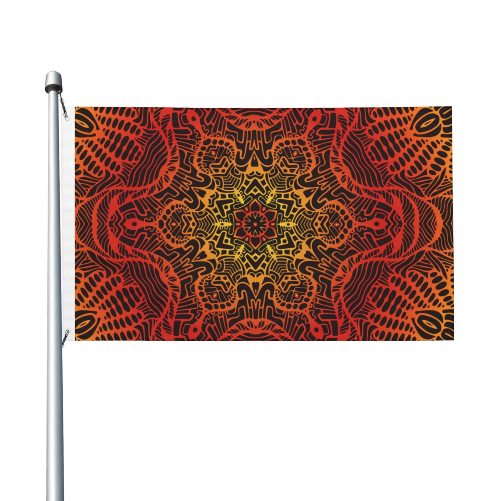Kaleidoscope Vintage Psychedelic Trippy Flag 3X5 Ft Garden Yard House ...