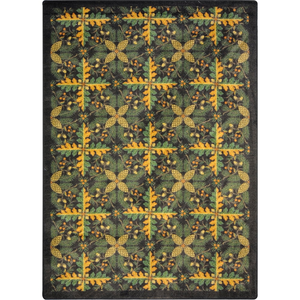 Kaleidoscope - Whimsical Area Rugs Tahoe, 5'4" x 7'8", Dark Timber ...