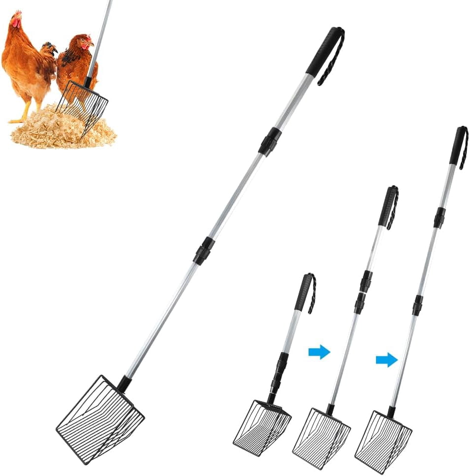 Kalekey Chicken Poop Scooper, Stretchable Litter Scooper for Chicken(22 ...