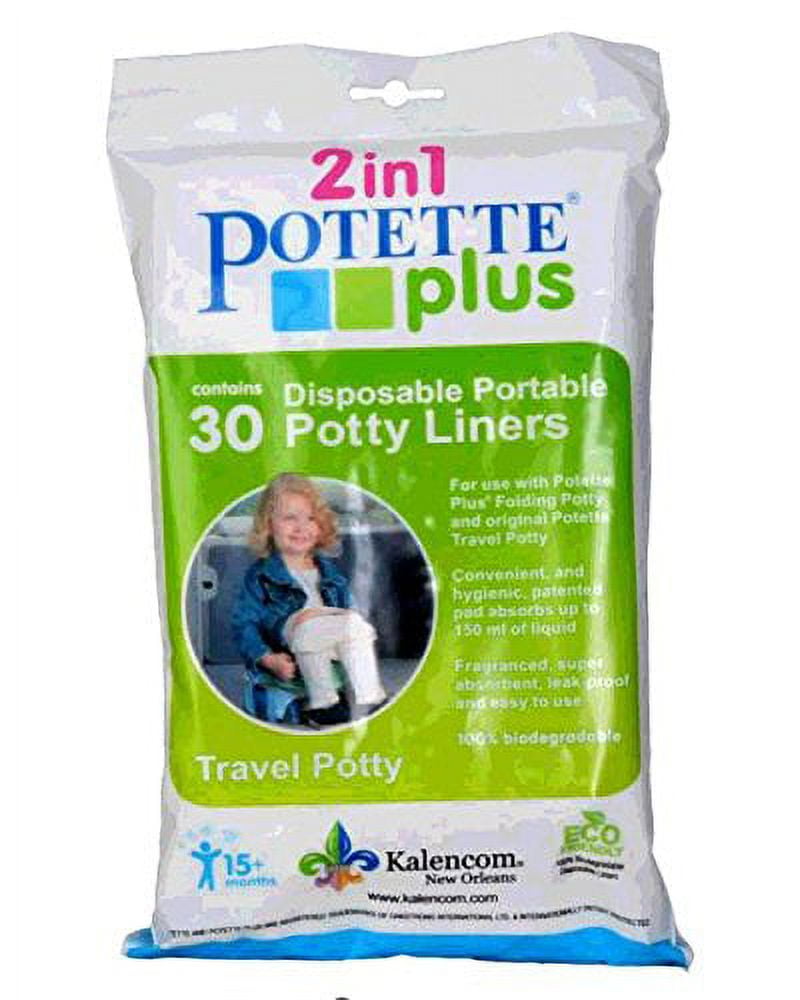 Kalencom Potette Plus 30-Pack Disposable Portable Potty Liners for Kids ...
