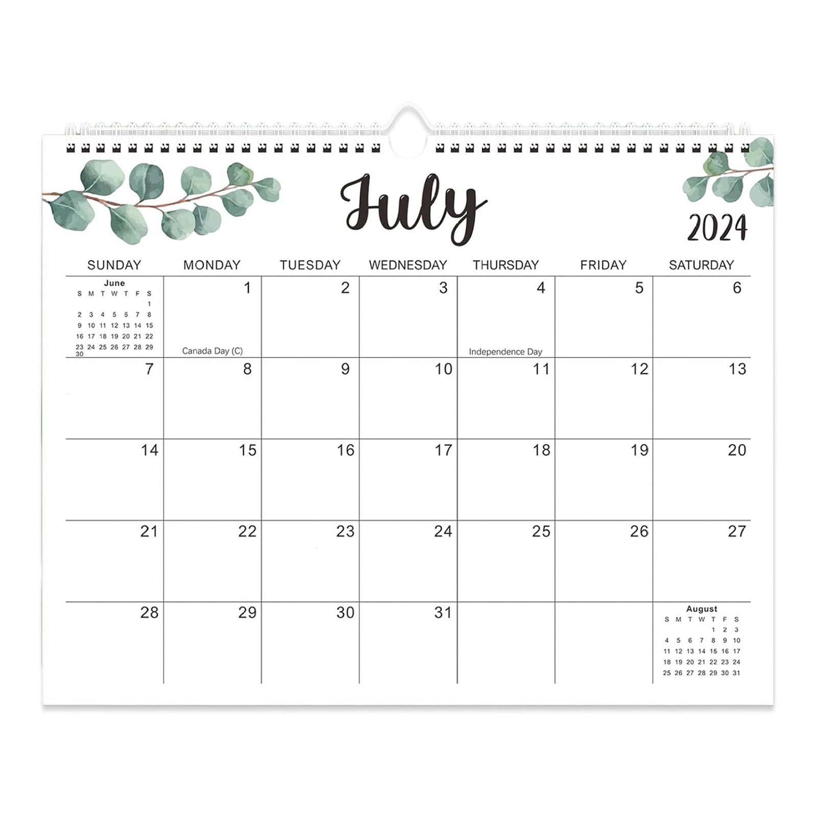 Kalender 2024-2025 18 Monate Juli 2024-Dez. 2025 Leaf Calendar with ...