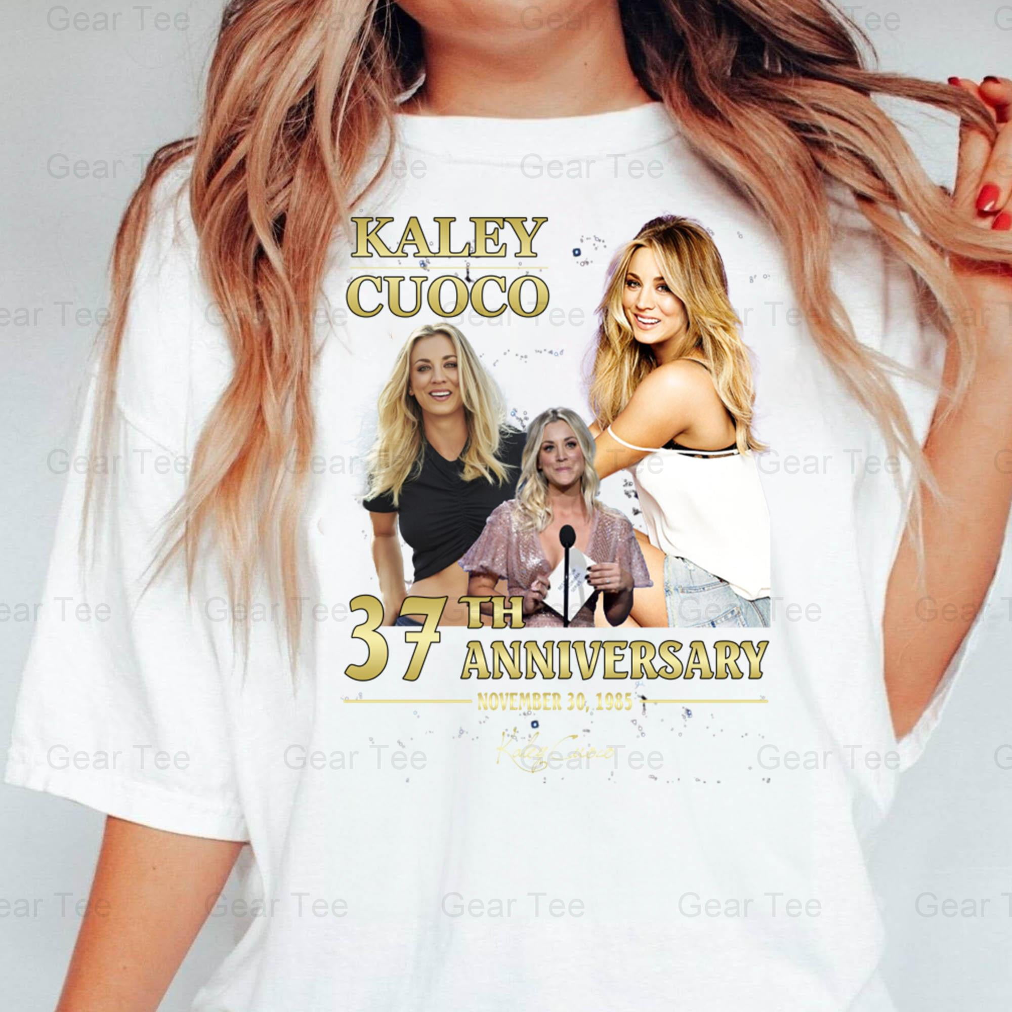 Kaley Cuoco, American, Actress, 45th Anniversary, Big Bang Theory, Flight Attendant T-Shirt ...