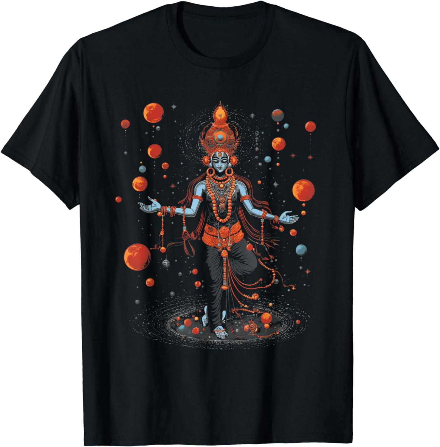 Kali Hindu Goddess Hinduism Retro Zen Hippie Yoga Vibes #15 T-Shirt ...