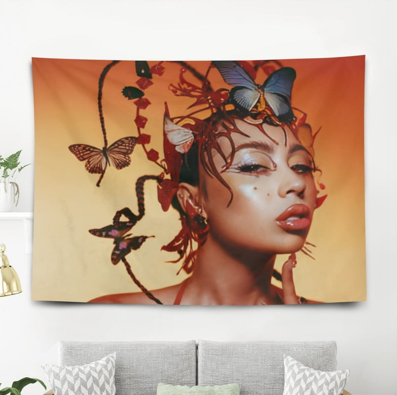 Kali Singer Uchis Tapestry Gift Wall Hanging Backdrop for Room Bedroom ...