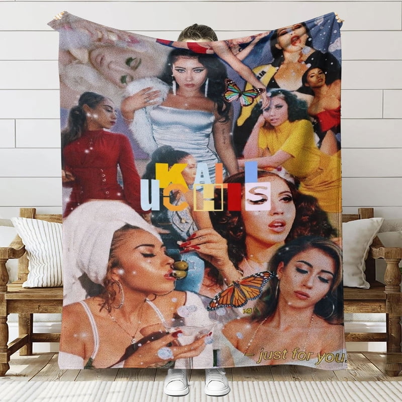 Kali Singer Uchis Throw Blanket Gifts for Fans Lover Girls Boys Women ...