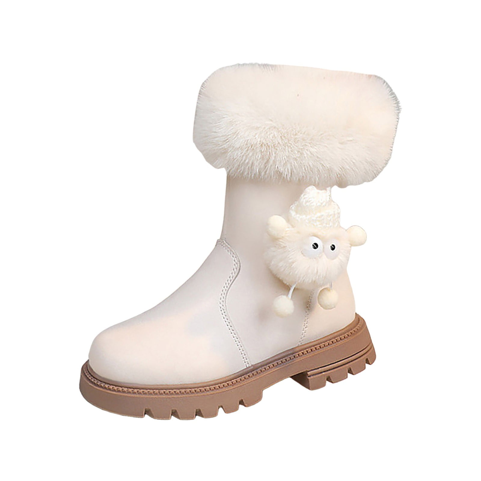 Kali_Store Girls Snow Boots Non Slip Warm Breathable Girls Winter Boots ...