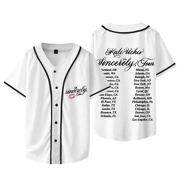 Kali Uchis The Sincerely Tour 2025 Baseball Jacket Tee Women Men V-neck ...