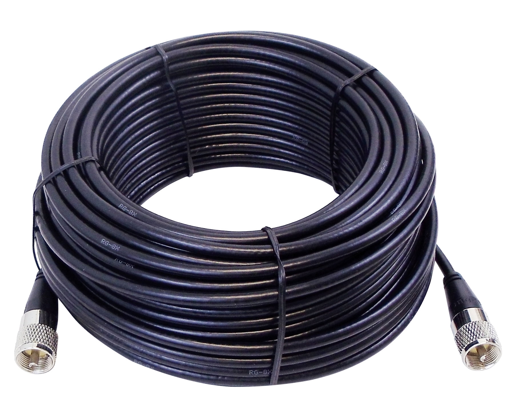 Kalibur KPP8X75-B 75 ft. RG8X Coax Cable Assembly with Molded PL259 ...