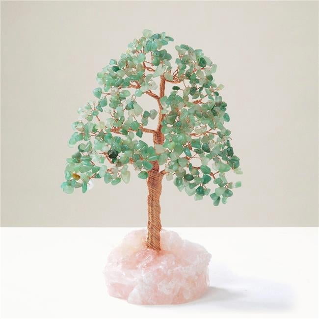 Kalifano K965R-AV Aventurine Bonsai Tree of Life with 414 Crystals ...