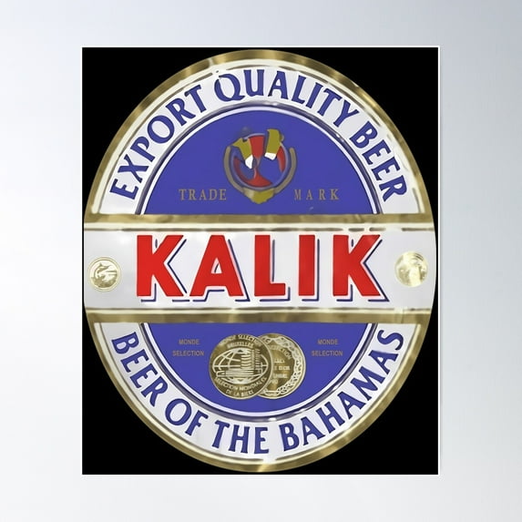 Kalik - Drink Beer Logo . Poster Wall Art, Modern Wall Decor For Living ...