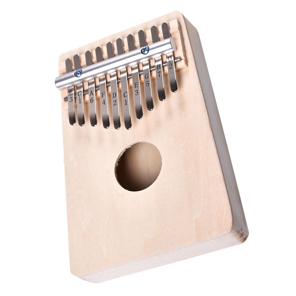 1 Set 10 Keys Kalimba Thumb Piano Wood Finger Piano Musical Instrument ...