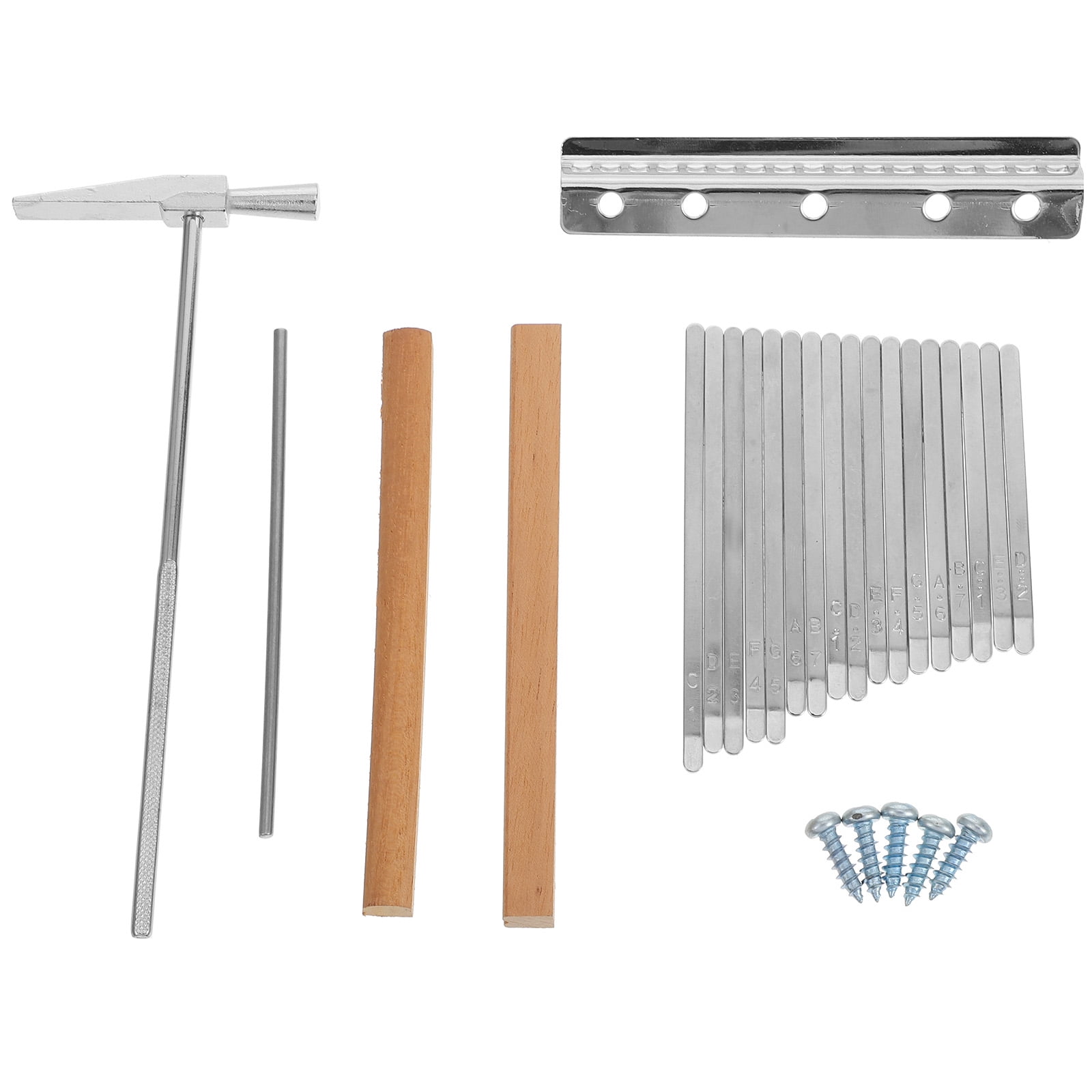 Kalimba Shrapnel Steel Sleepers Accessories 17 Keys Finger Piano Saddle ...