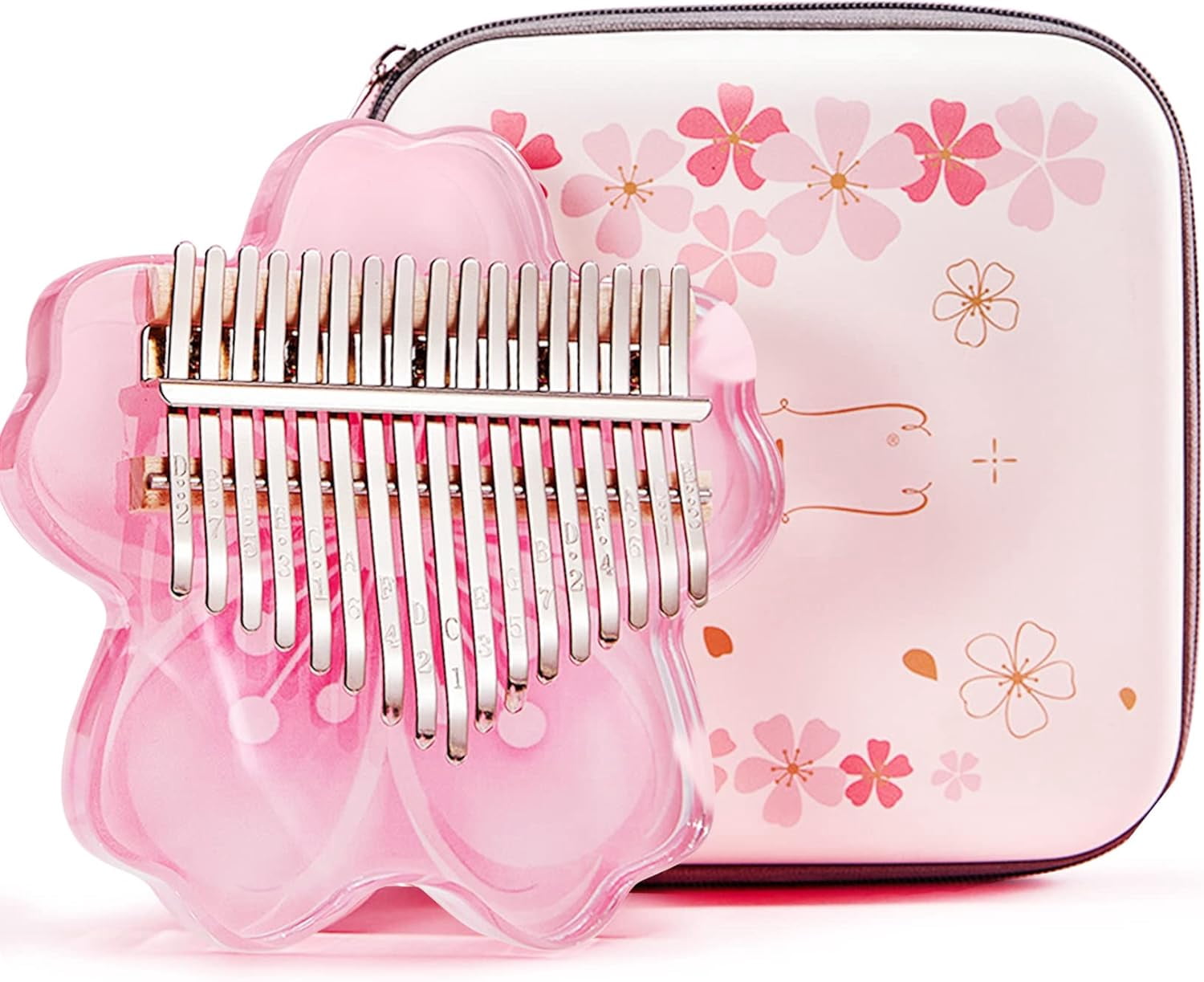 Kalimba Thumb Piano 17 Key with EVA Protective Case Full Kit, Shape ...