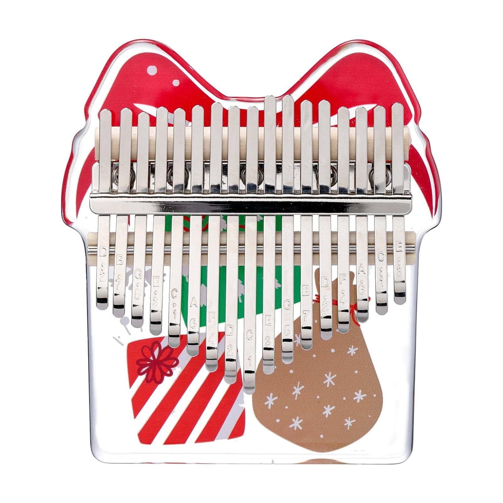 Kalimba Thumb Piano 17 Keys Santa Claus/Christmas Present Portable ...