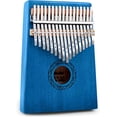 Kalimba Thumb Piano, Portable 17 Mbira Finger Piano with Tune Hammer ...