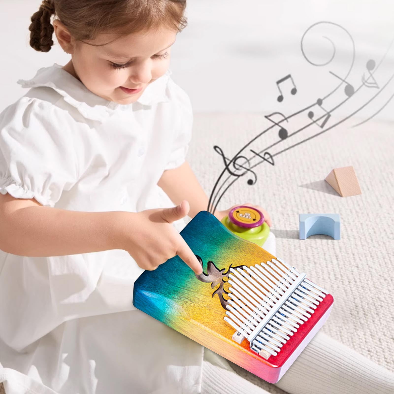 Kalimba Thumb Piano Portable Kalimba 17 Tone Thumb Piano Beautiful ...