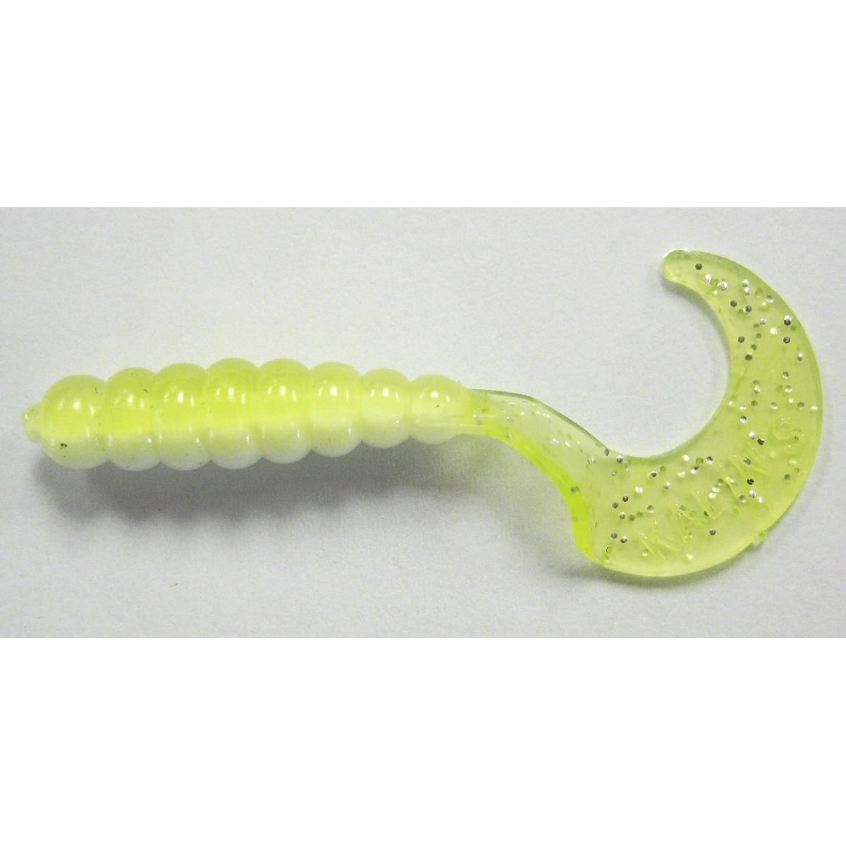 Kalin 2TG10-848 Triple Threat Grub Lure 2 inch Lemon Meringue 10 Pack ...