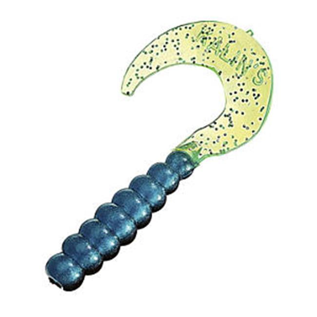 Kalin's Fishing Kalin 2in Triple Threat Grub, 50 Pack, Black/Blue ...