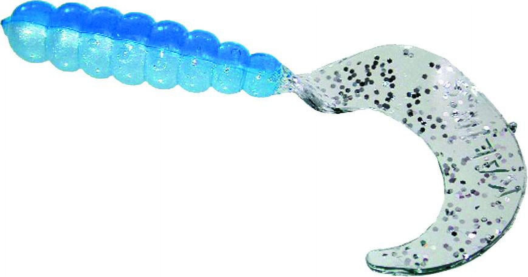 Kalin's Fishing Kalin 2in Triple Threat Grub, 50 Pack, Blue/Silver ...