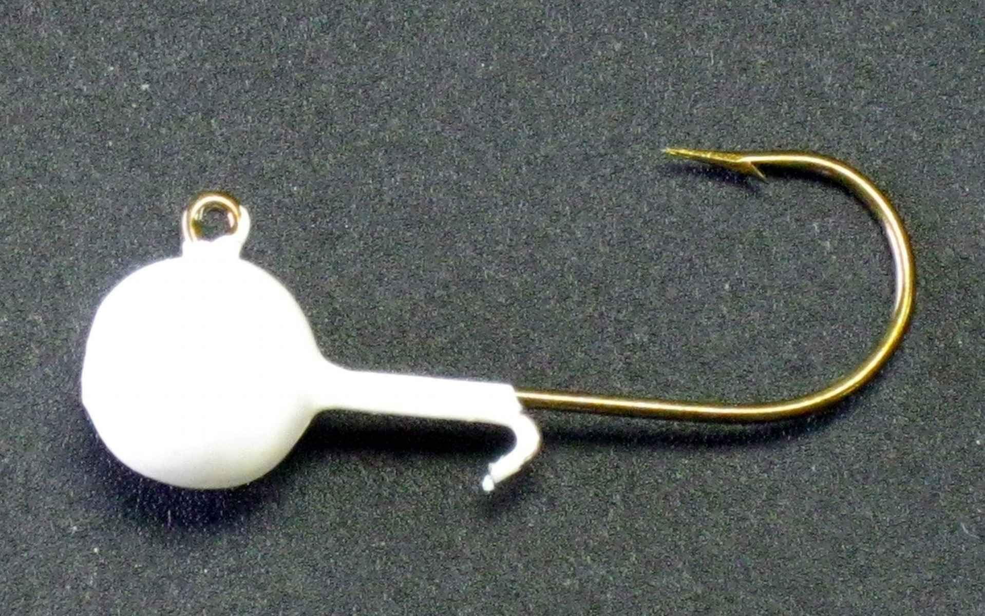 Kalin's Freshwater Triple Threat Soft Plastics Fishing Jig, White, 1/16 ...