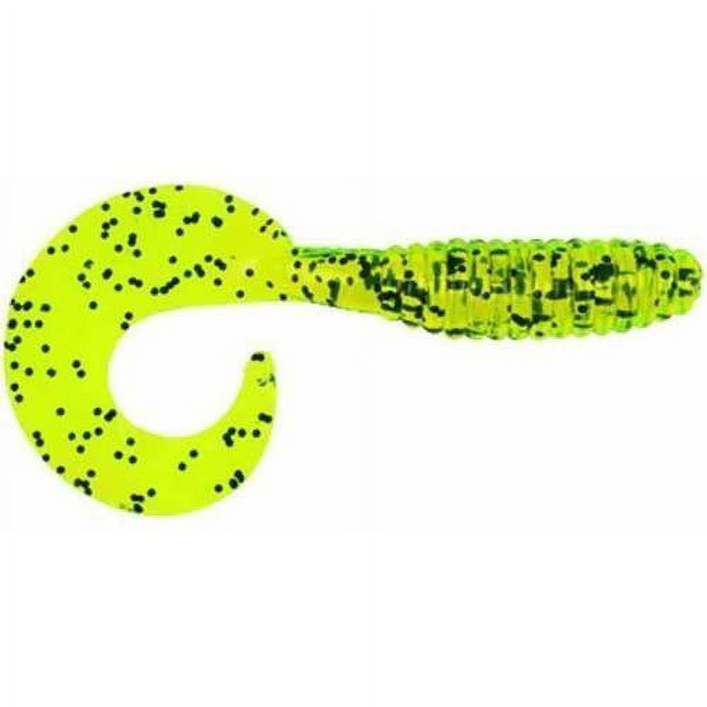 Kalin's Lunker Grub, Soft Plastic Grub 10 pack, Chartreuse/ Salt ...