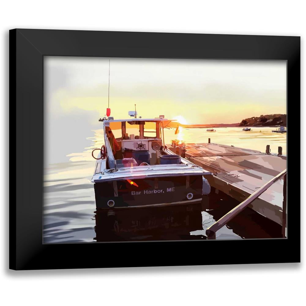 Emily Kalina 24x19 Black Modern Wood Framed Wall Art Titled - Bold ...