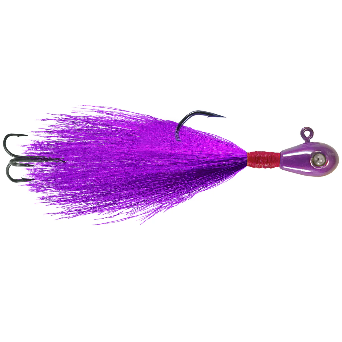 Kalin's Google Eye Hair Jig 1/4oz Purple Fishing Lure - Walmart.com