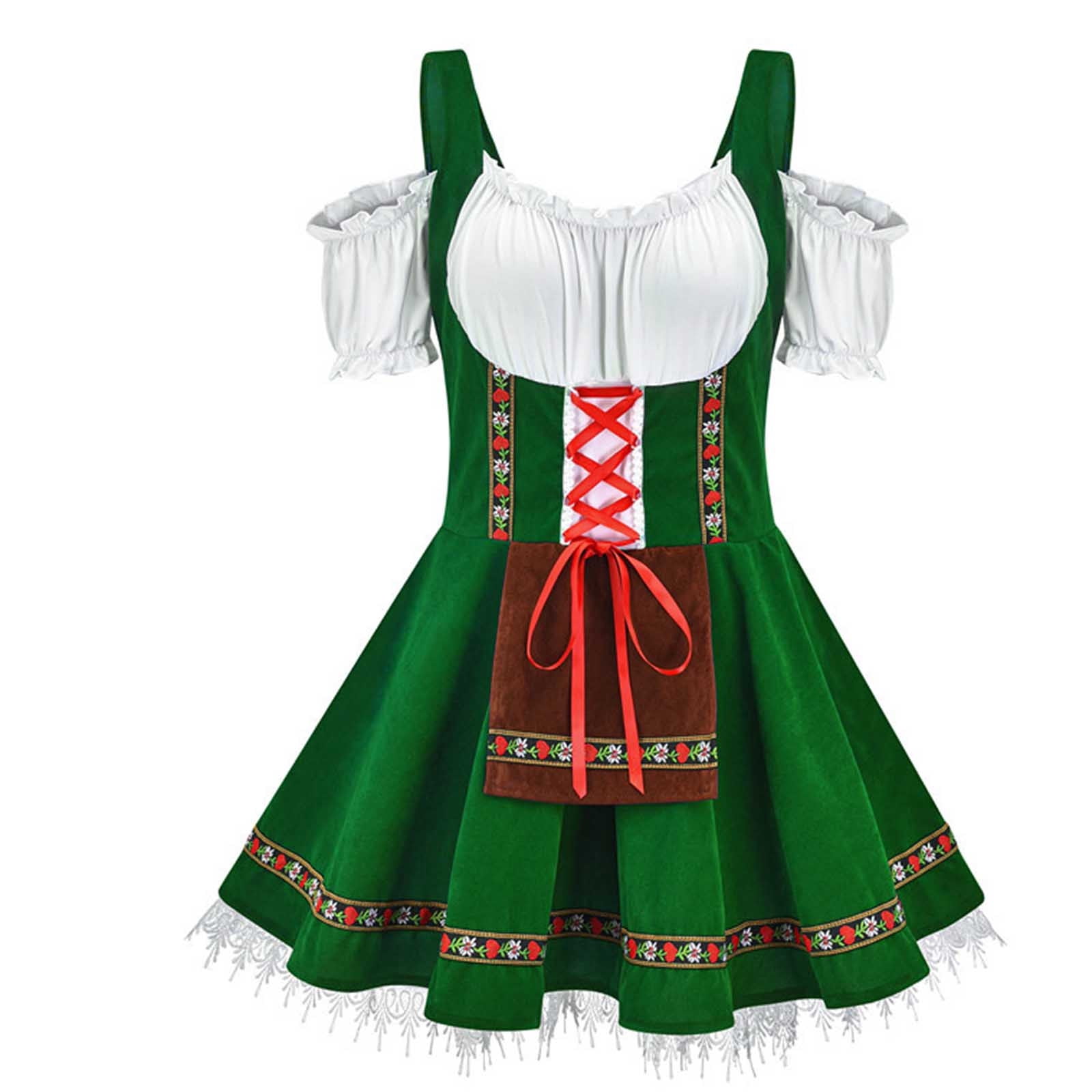 Kaliqueen German Oktoberfest Dresses for Women Off Shoulder Velvet ...