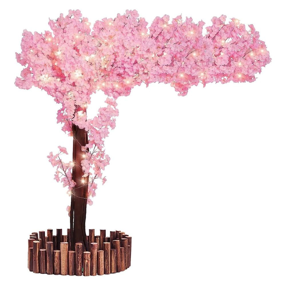 Kalkiam Artificial Cherry Blossom Tree，Faux Cherry Tree Fake Blossom ...