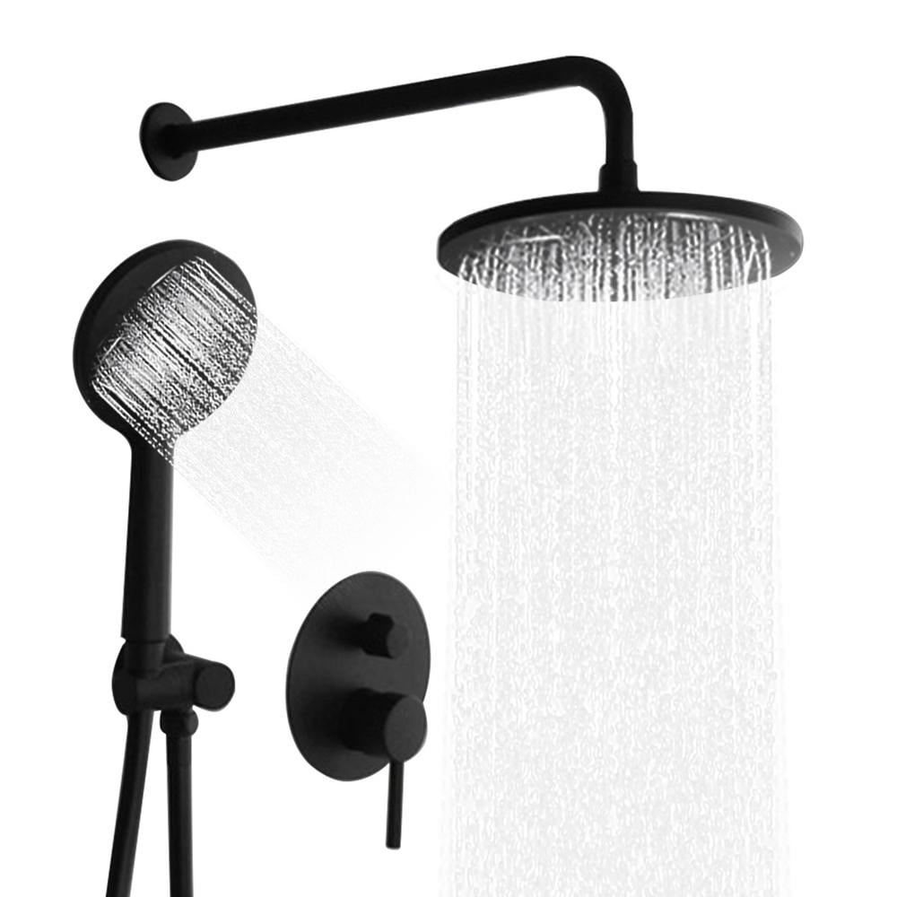 Kalkiam Shower Faucet Set Metal Embedded Rainfall Shower Faucet and ...
