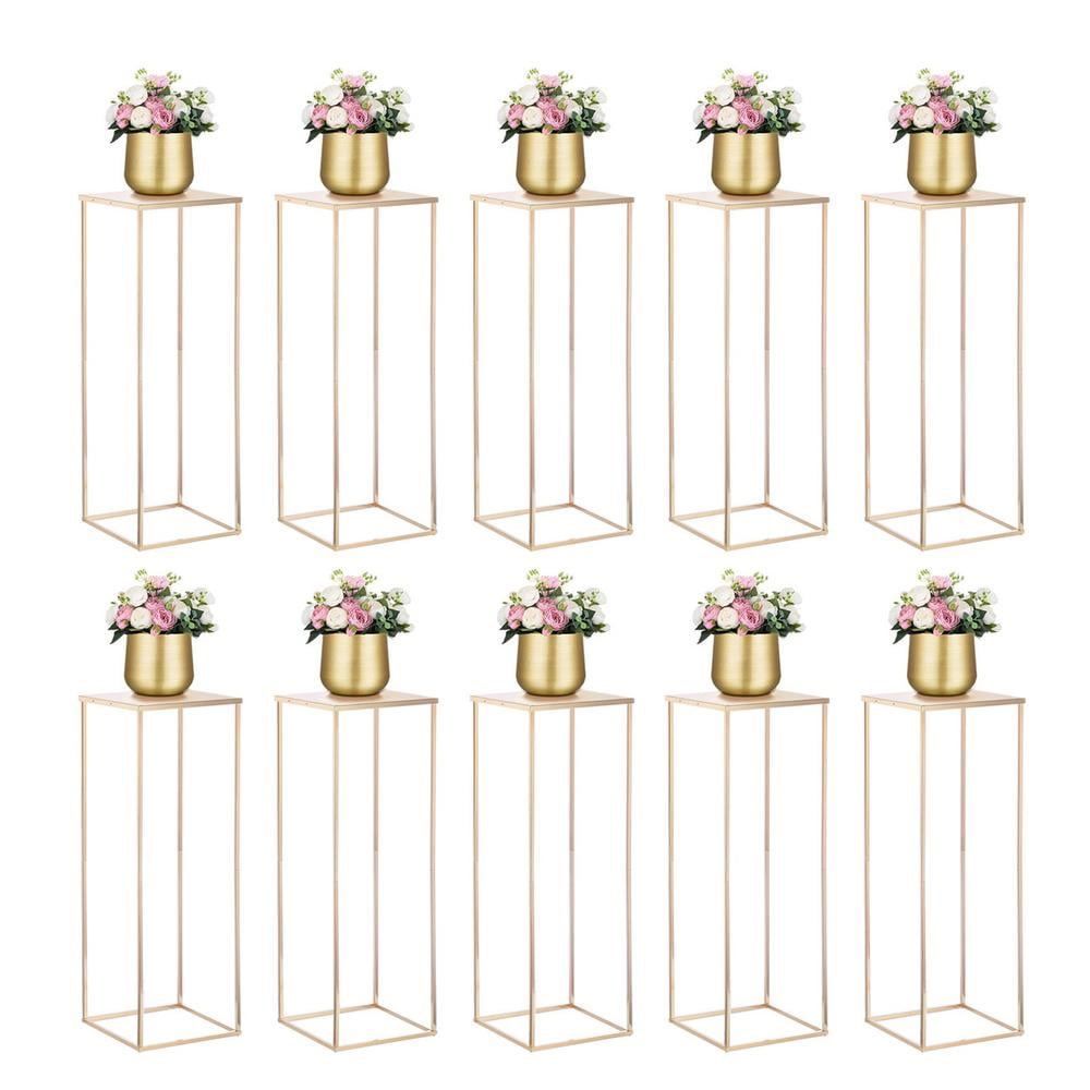 Kalkiam Column Flower Stand Geometric Floral Vase Tall Geometric Flower ...