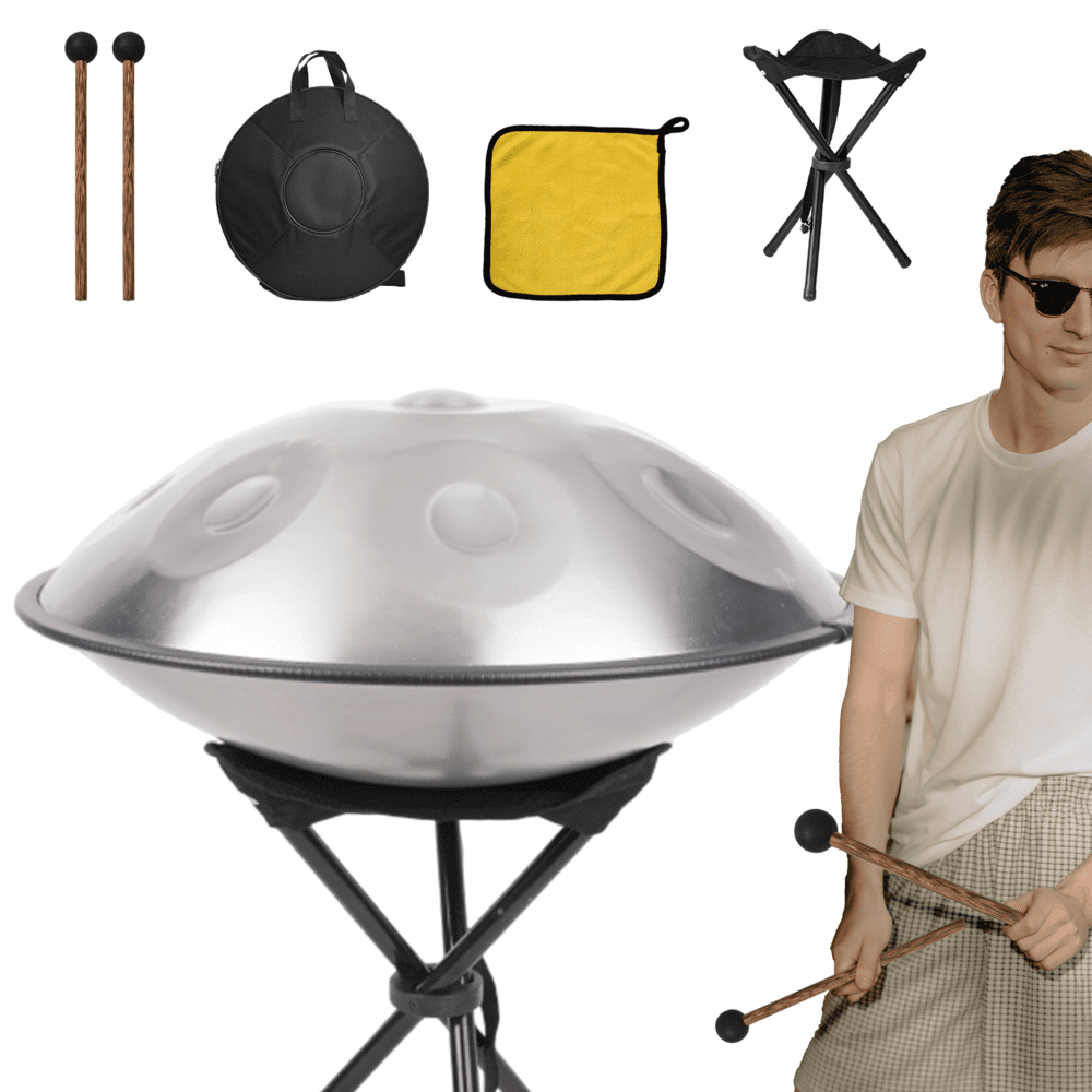 Kalkiam Handpan Drum Instrument Classic D Minor 9 Notes Music ...