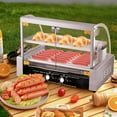 Kalkiam Hotdog Roller 7 Rollers Hot Dog Grill 1200W Stainless Sausage ...