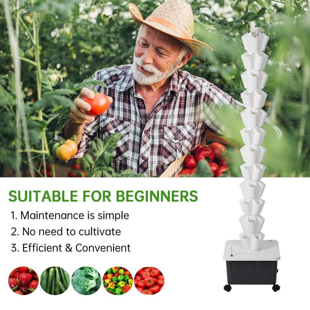 Kalkiam Hydroponic Vegetable Tower 12-layer Hydroponic Tower For ...
