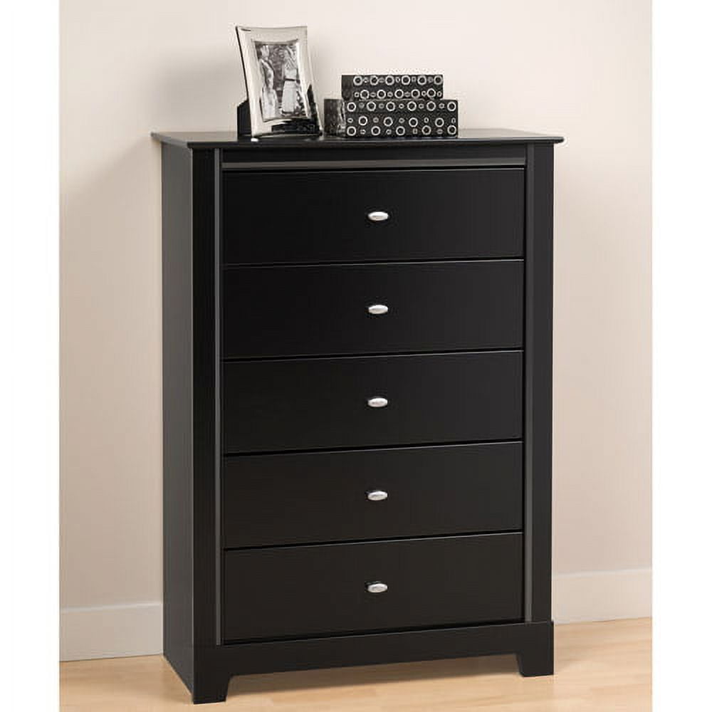 Kallisto 5-Drawer Chest, Black - Walmart.com